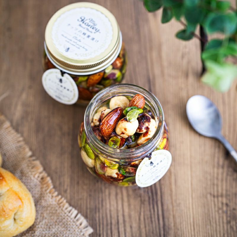 ナッツの蜂蜜漬け エトワール L(200g)/ 箱なし簡易包装・手提げ袋無し【当日出荷可能】 | 生はちみつ専門店 MYHONEY